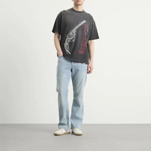 REPRESENT Loaded With Love T-shirt - Stained Black