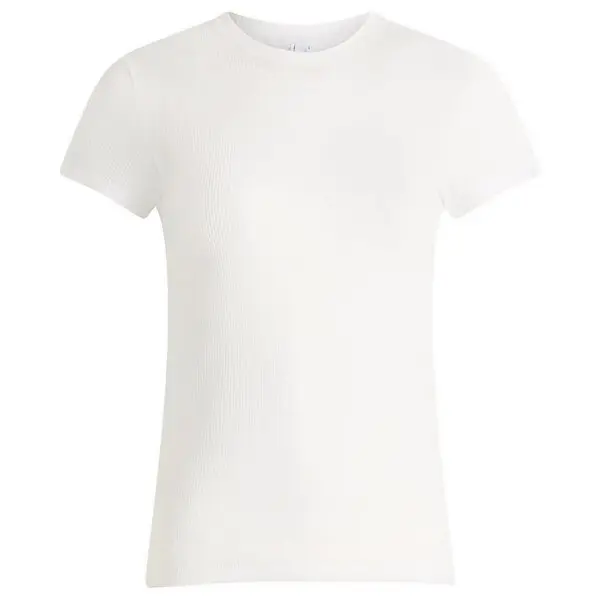 SKIMS Sheer Cotton Crewneck T-shirt - Snow