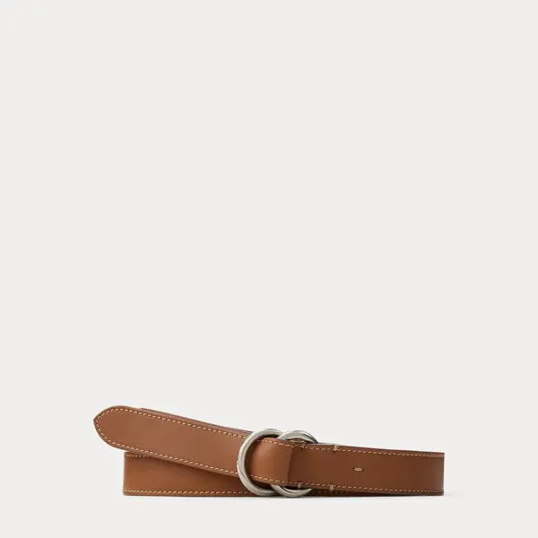 Ralph Lauren Calfskin O-ring Belt - Rl Gold