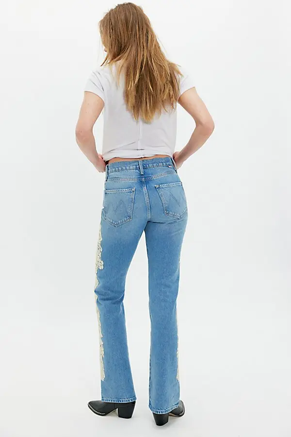 MOTHER Snacks! The Chomp Heel Jeans - Wishbone
