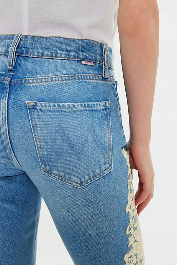 MOTHER Snacks! The Chomp Heel Jeans - Wishbone