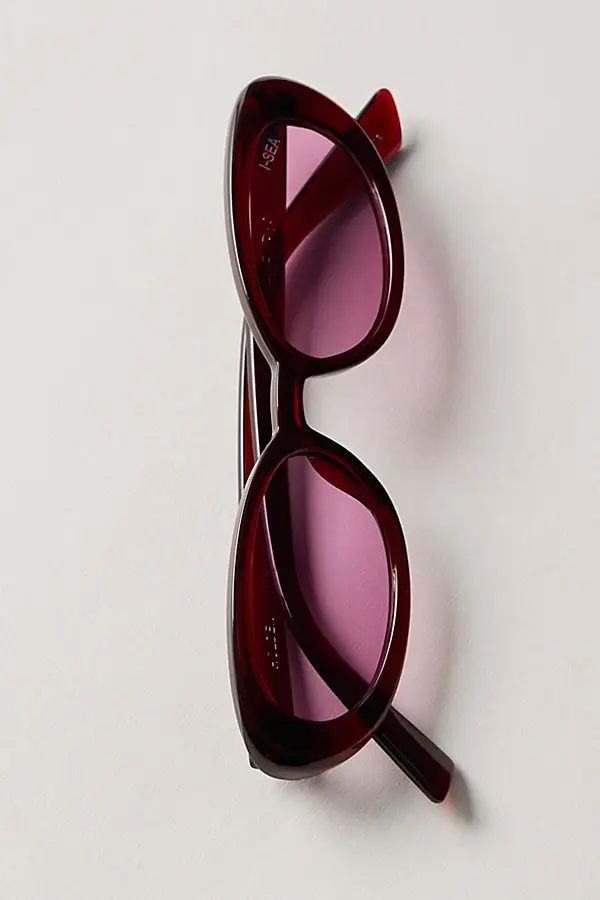 Free People Holden Polarized Sunglasses - Cherry Rose
