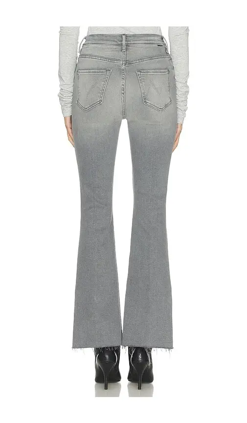 MOTHER High Waisted Weekend Fray Jeans - Grey