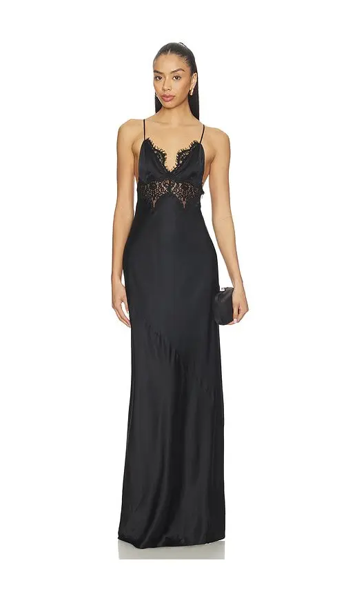 Nbd Gown With Lace Trim
