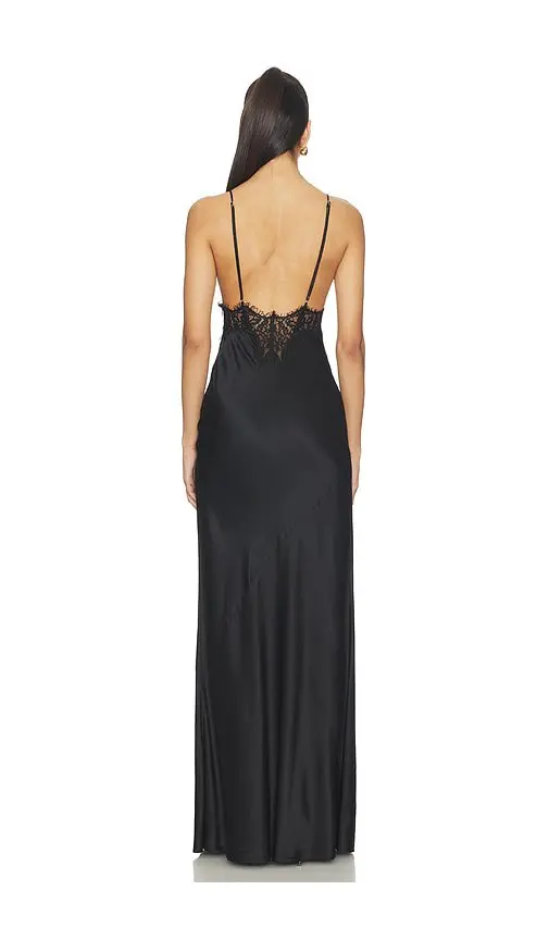 Nbd Gown With Lace Trim