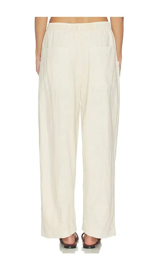 Free People Chambers Laid Back Pull On Pant - Beige