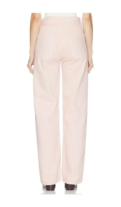 AGOLDE Ren High Rise Wide Leg Jeans - Blush
