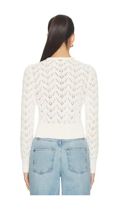 Free People Pointelle Knit Button-front Cardigan