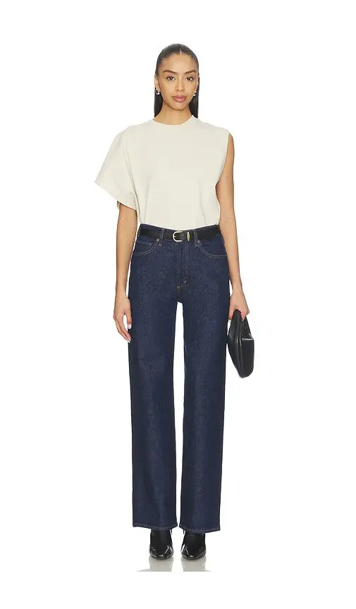 AGOLDE Corrine One Shoulder Tee - Tan