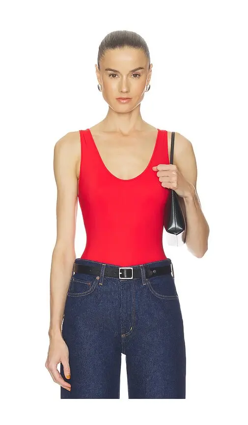 AGOLDE Tora Bodysuit - Red