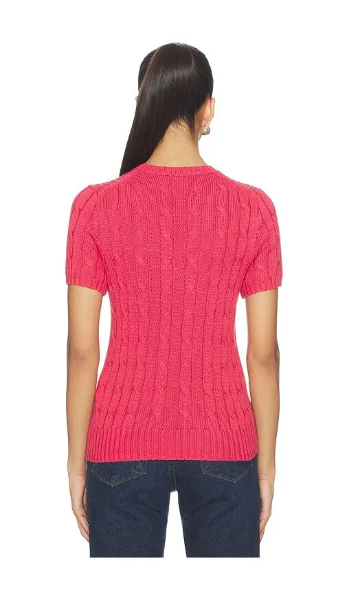 Polo Ralph Lauren Short Sleeve Cable Knit Pullover Sweater