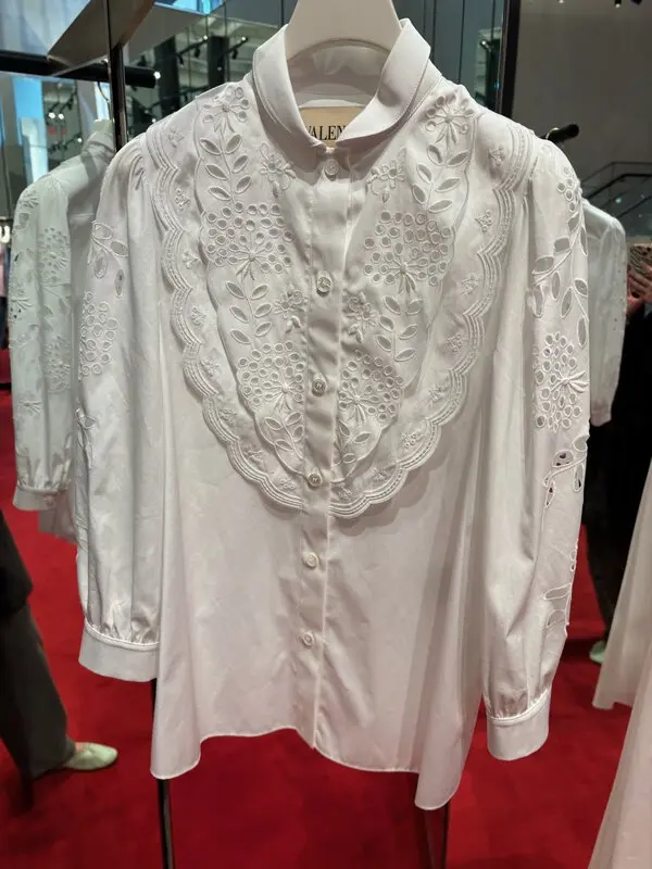 Valentino Garavani Eyelet Shirt - White