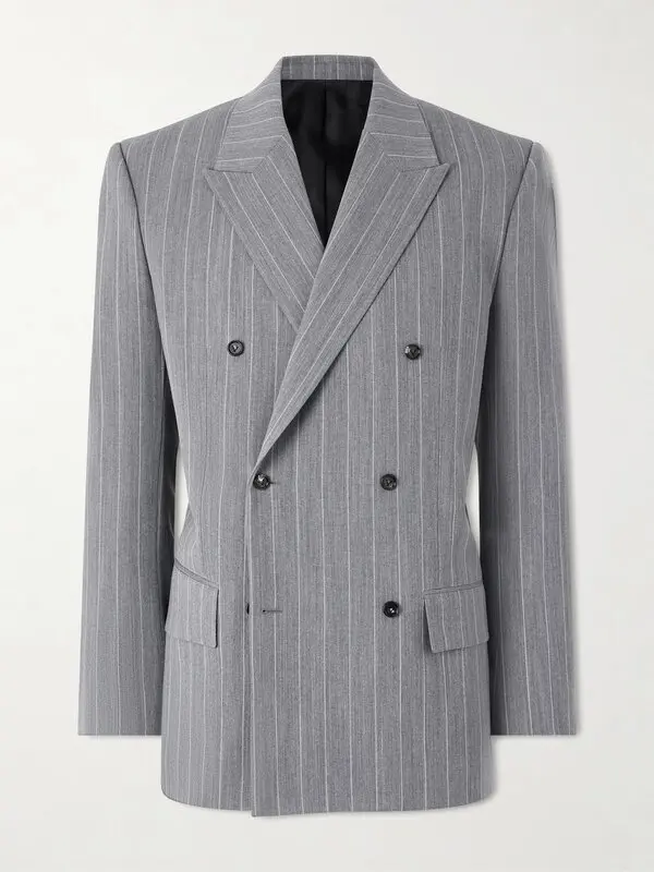 Bottega Veneta Pinstriped Wool Blazer