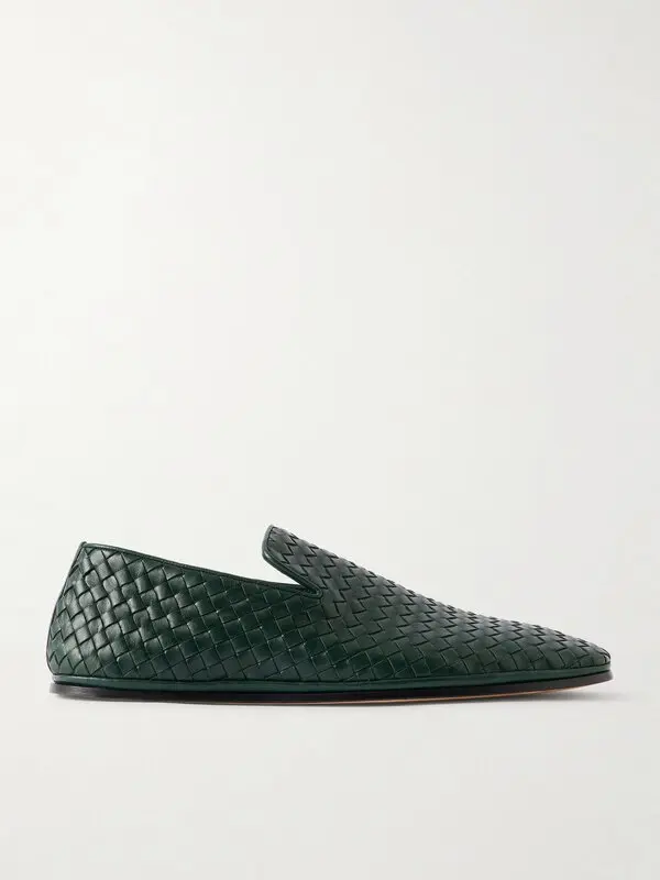 Bottega Veneta Intrecciato Leather Loafers