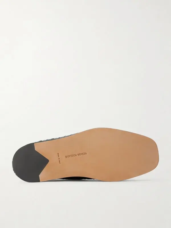 Bottega Veneta Intrecciato Leather Loafers