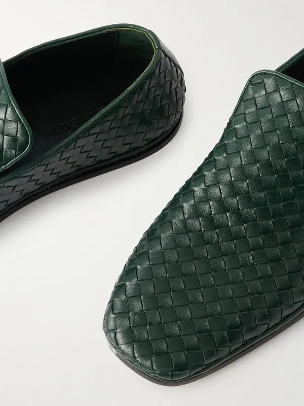Bottega Veneta Intrecciato Leather Loafers
