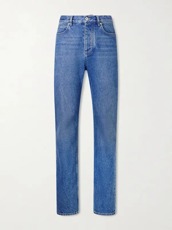 Bottega Veneta Straight-leg Organic Jeans - Blue
