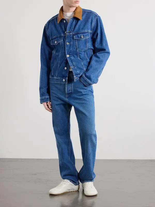 Bottega Veneta Straight-leg Organic Jeans - Blue