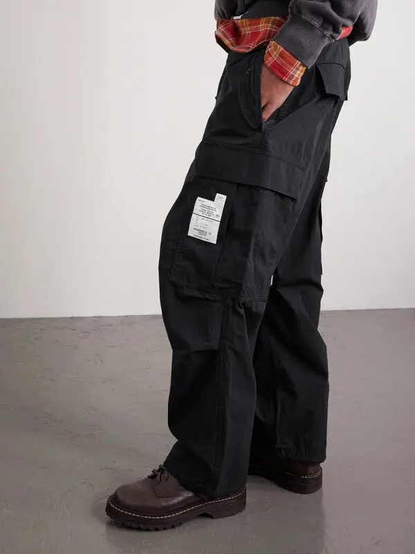 NEIGHBORHOOD Wide-leg Cotton-blend Ripstop Cargo Trousers
