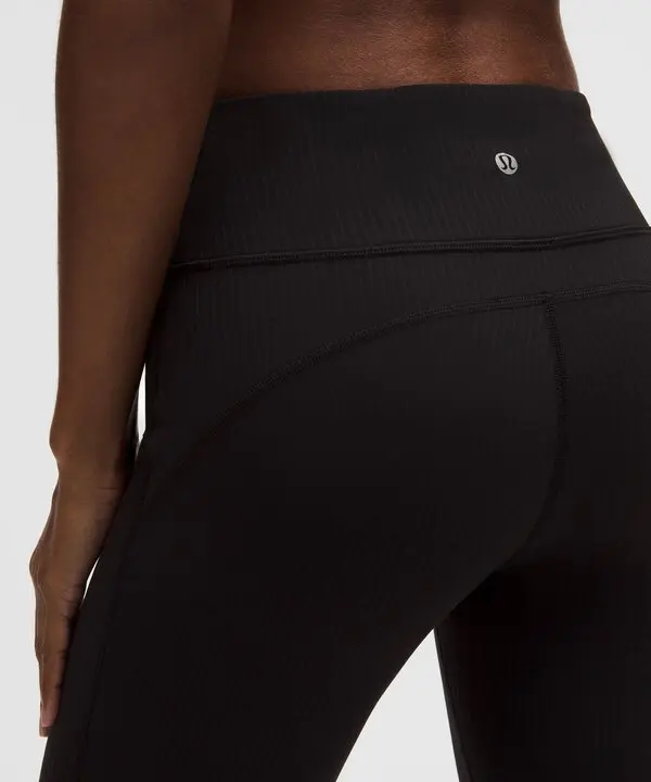 Lululemon Groove High-rise Ribbed Wide-flare Pant