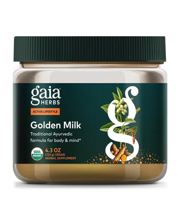 GAIA HERBS Golden Milk Supplement Powder - No Color