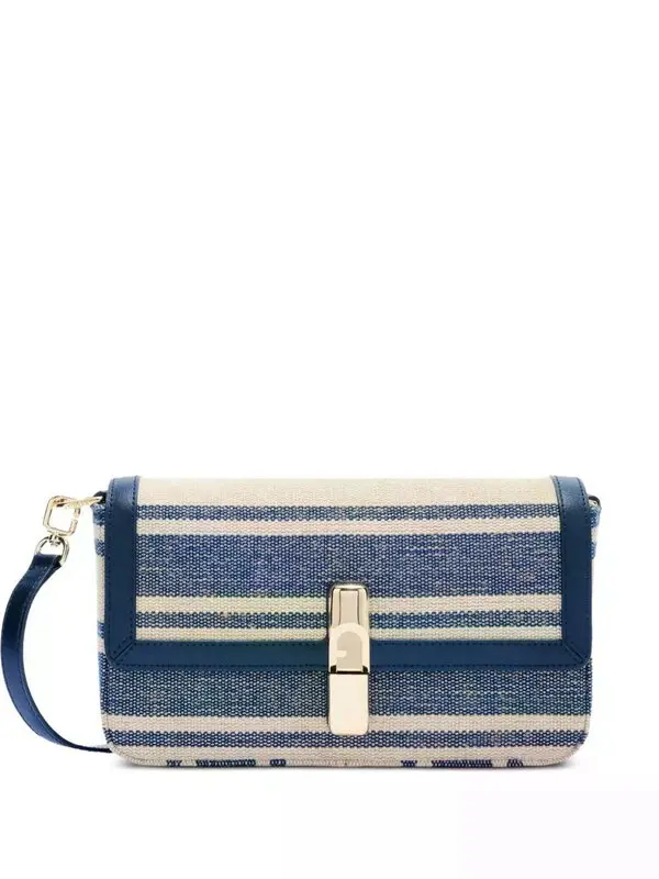 Furla Iride Striped Crossbody Bag - Blue