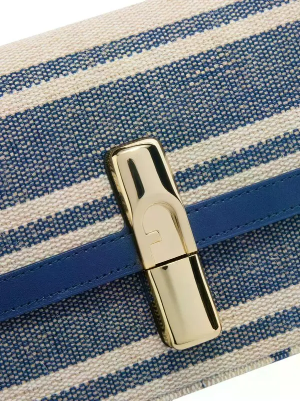 Furla Iride Striped Crossbody Bag - Blue