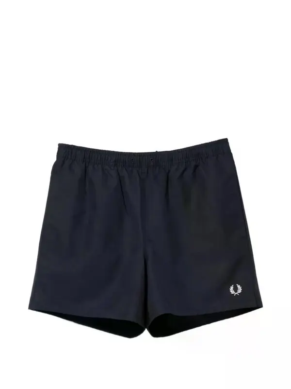 Fred Perry Logo-embroidered Shorts - Blue