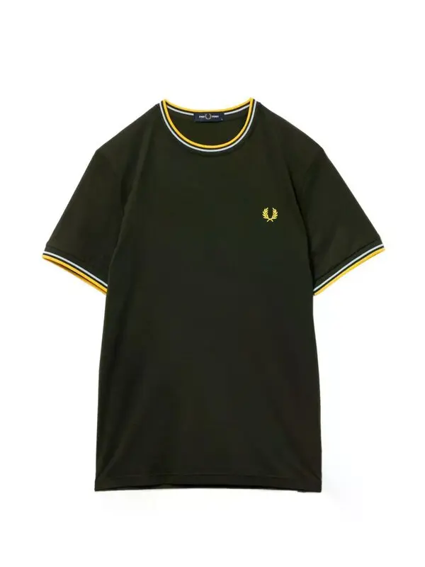 Fred Perry Logo-embroidered T-shirt - Green