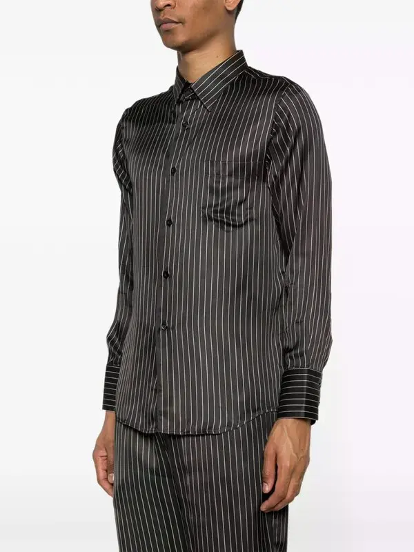 ERNEST W. BAKER Striped Pocket Shirt