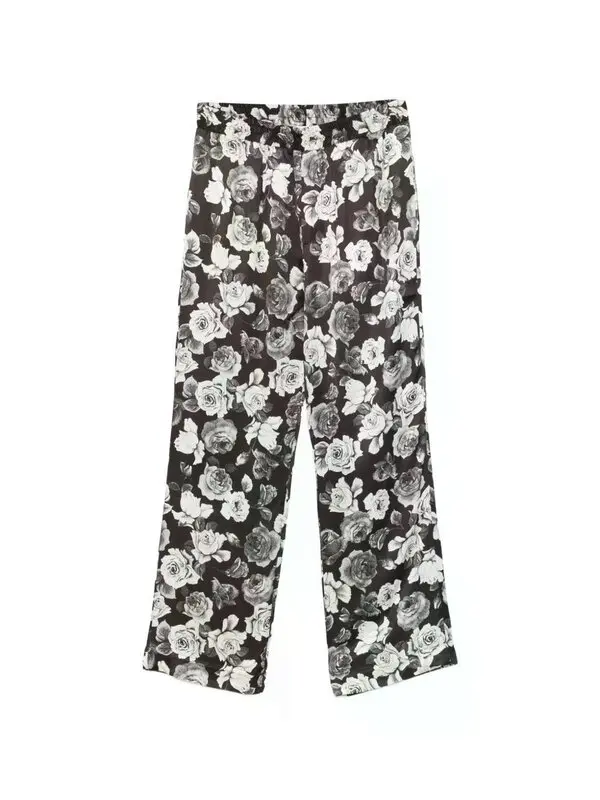 ERNEST W. BAKER Floral-print Trousers - Black