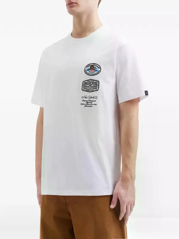 FINGERCROXX Patch-appliqué T-shirt - White