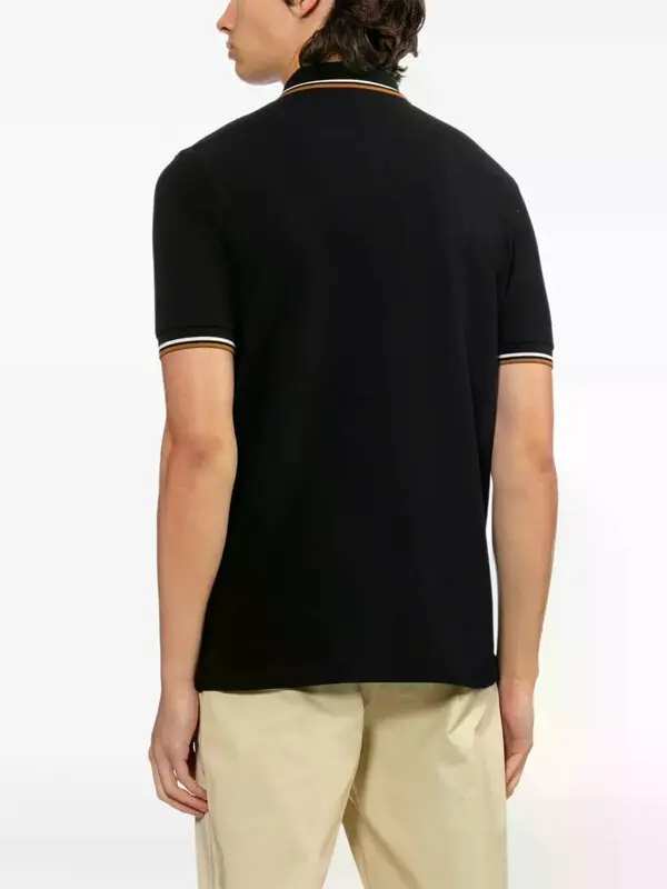 Fred Perry Twin-tipped Polo Shirt - Black