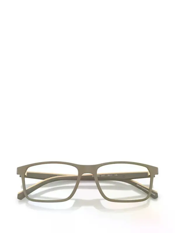 Emporio Armani Rectangle-frame Eyeglasses - Neutrals