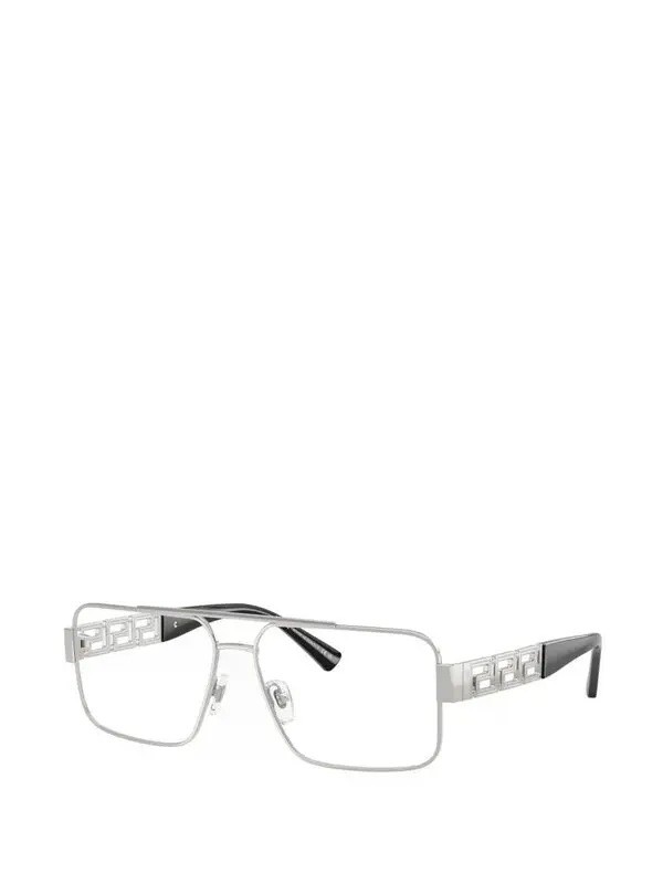 Versace Rectangle Eyeglasses - Silver