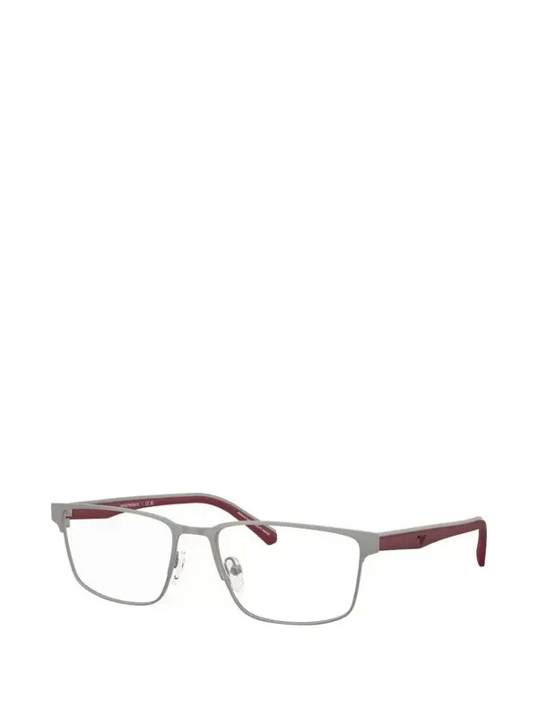Emporio Armani Rectangle-frame Eyeglasses - Grey