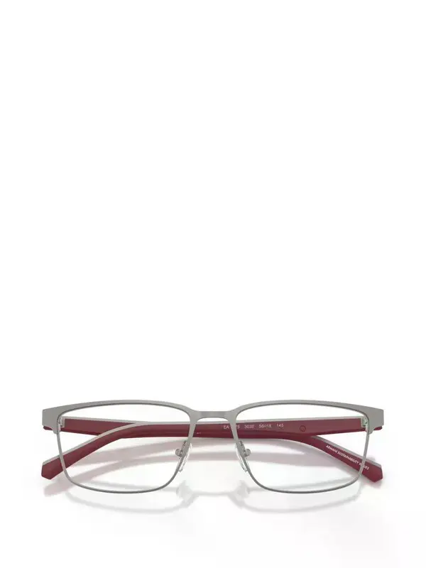 Emporio Armani Rectangle-frame Eyeglasses - Grey