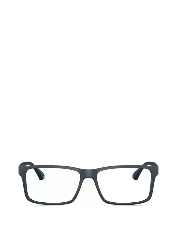 Emporio Armani Rectangle-frame Glasses - Blue