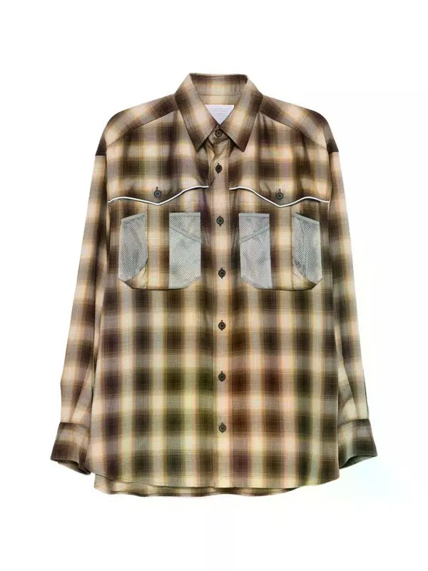 Kolor Plaid-pattern Shirt