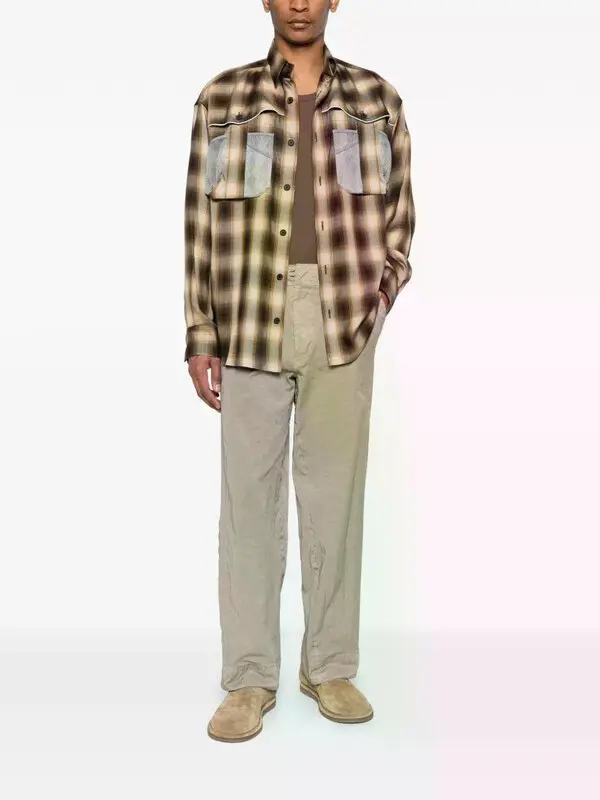 Kolor Plaid-pattern Shirt