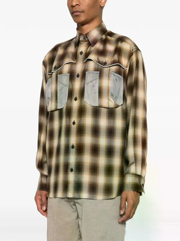 Kolor Plaid-pattern Shirt