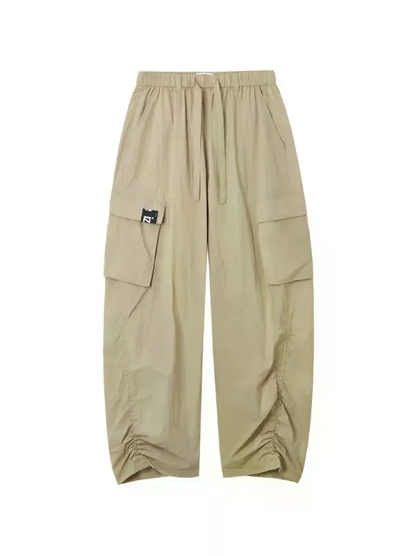 Izzue Cargo Drawstring Trousers - Neutrals