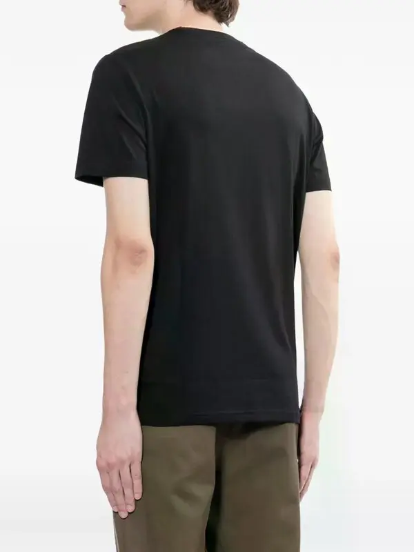 Fred Perry Logo-embroidered T-shirt - Black