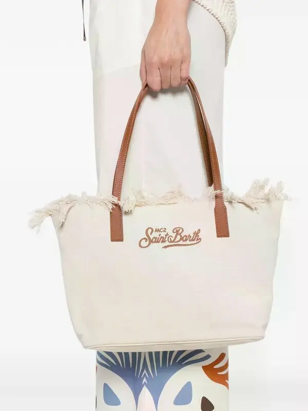 MC2 SAINT BARTH City Fringed-trim Medium Tote Bag
