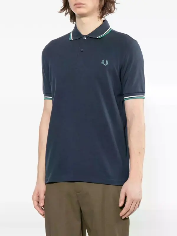 Fred Perry Logo Polo Shirt - Blue