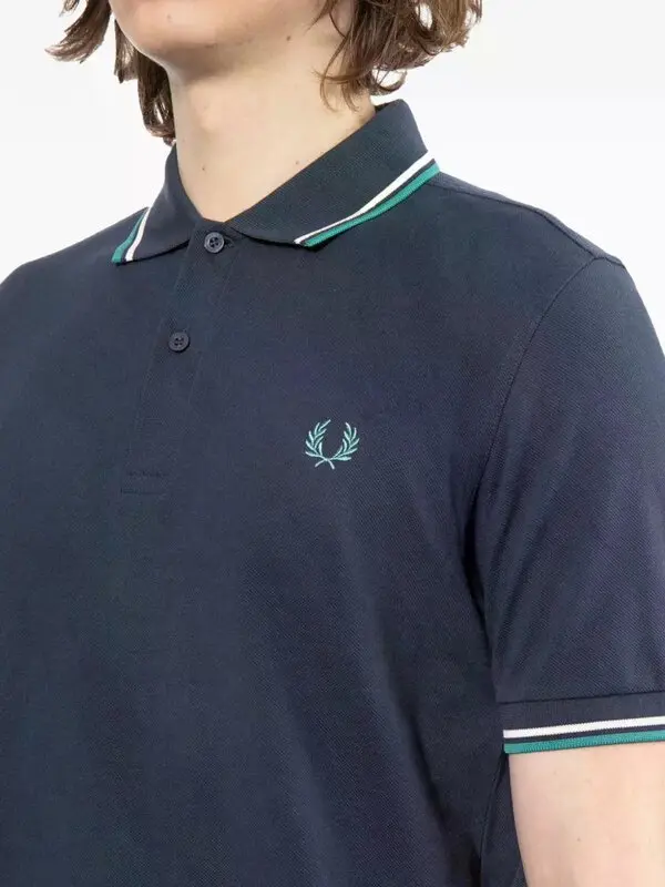 Fred Perry Logo Polo Shirt - Blue