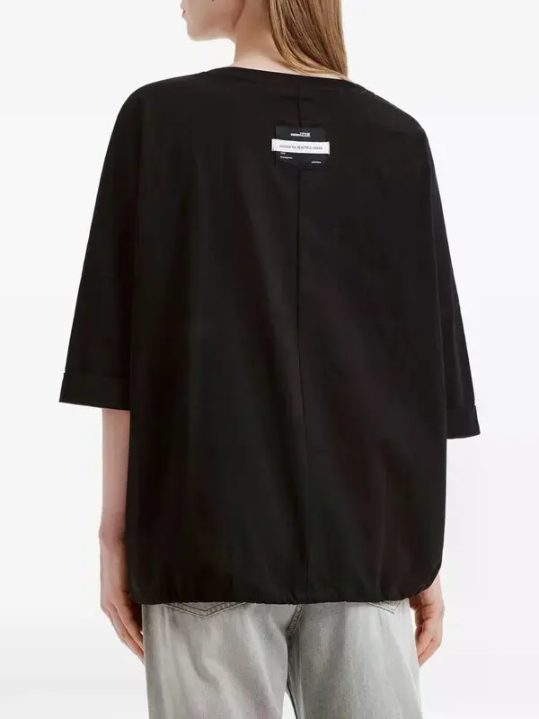 Izzue Gathered T-shirt - Black