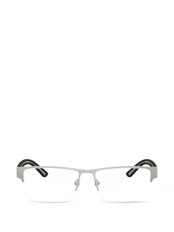 Emporio Armani Rectangle-frame Eyeglasses - Silver