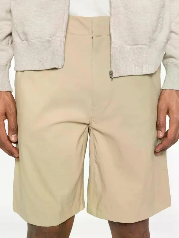 Oakley Pleated Bermuda Shorts - Neutrals