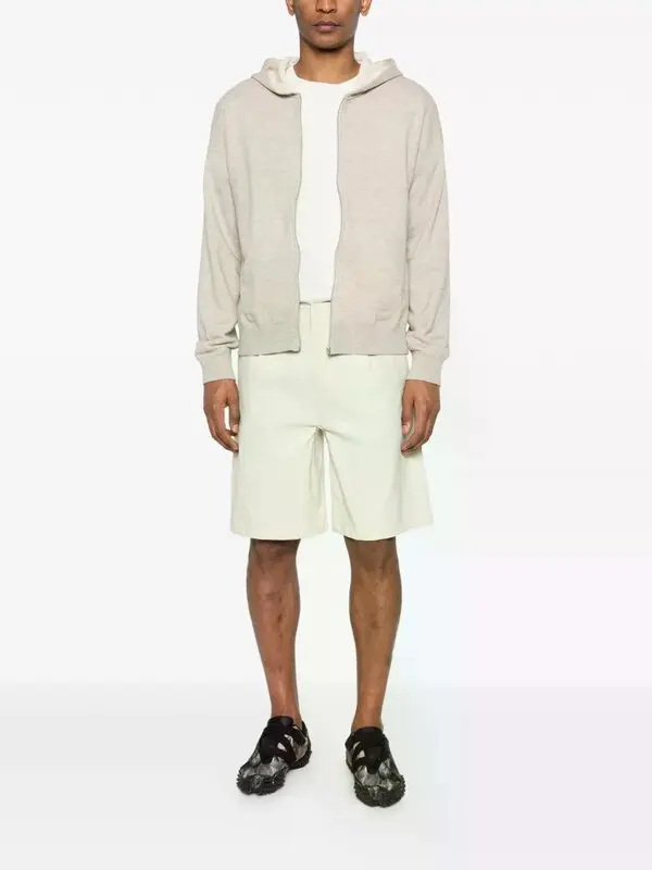 Oakley Pleated Bermuda Shorts - Neutrals